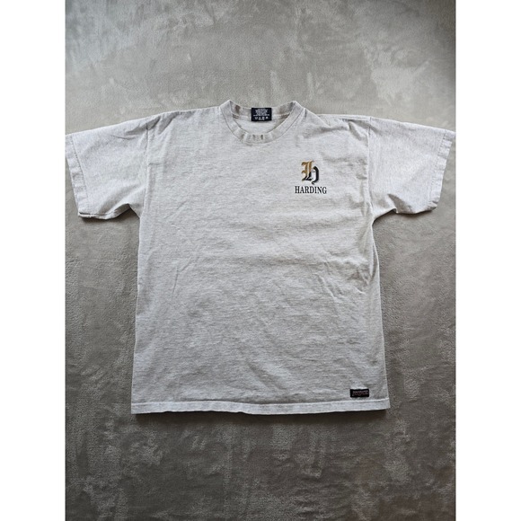Jansport | Shirts | Vintage Harding University Bison T Shirt L Gray ...
